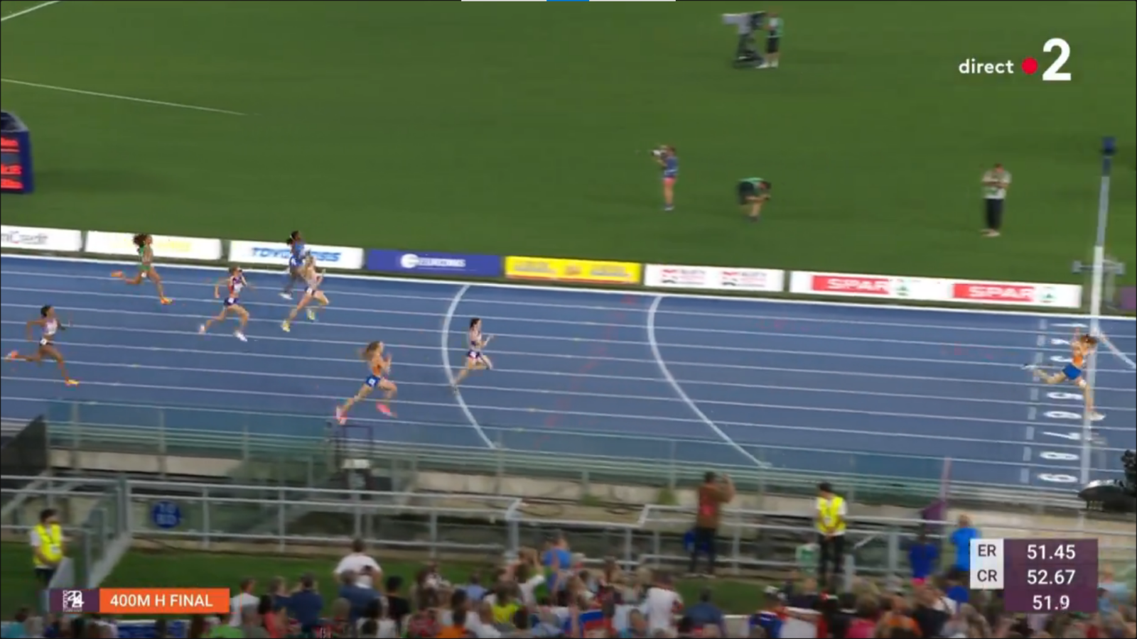 Athlétisme 400m haies | Louise Maraval rate l'or pour seulement 15 ...