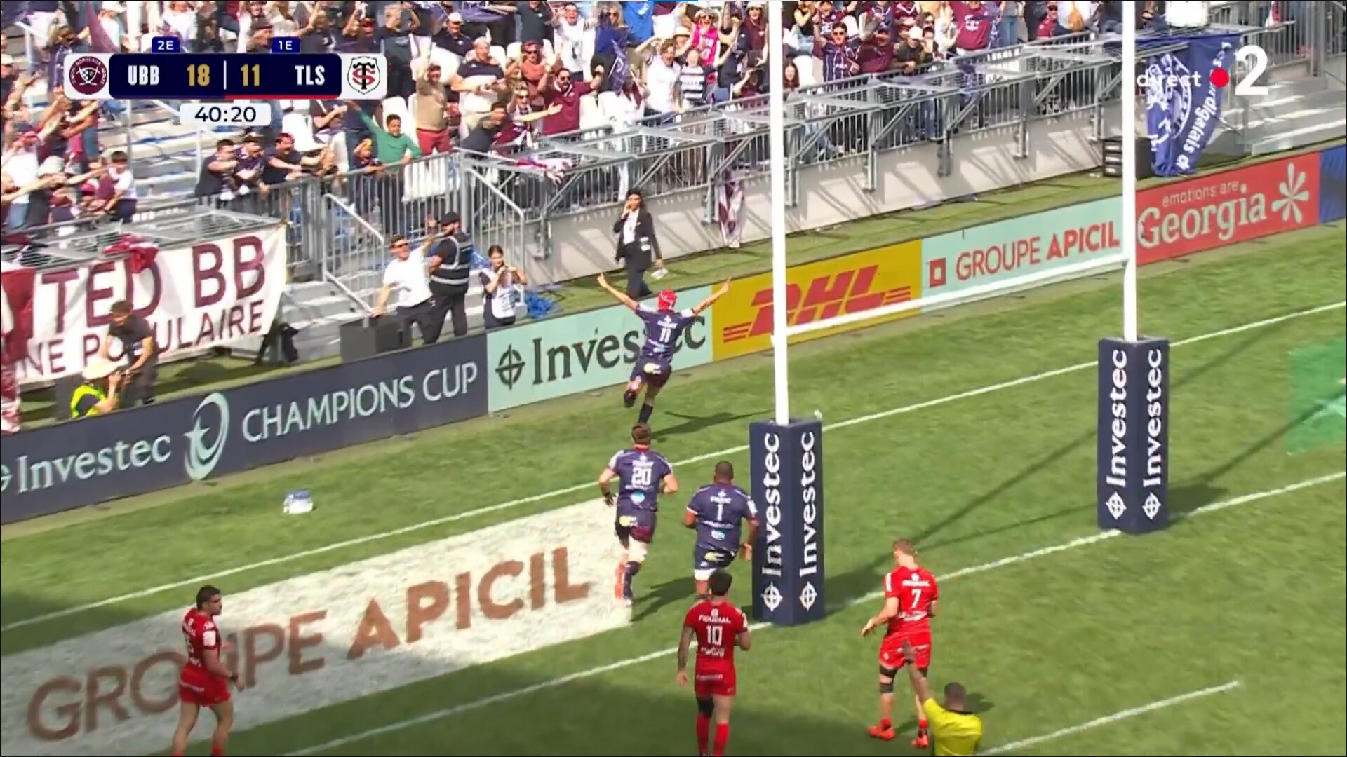 Rugby | L’essai supersonique de Louis Bielle-Biarrey avec Bordeaux ! - FFL
