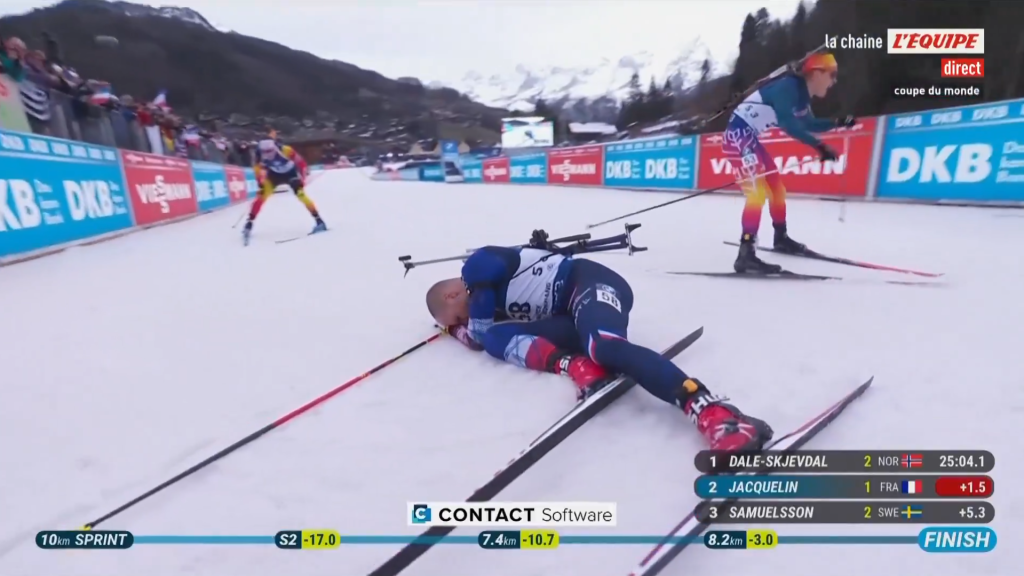 Le dernier tour salvateur d'Émilien Jacquelin au Grand-Bornand - FFL