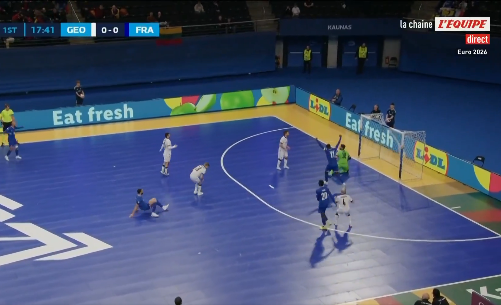 Le but ultra chanceux de la France à l’Euro de futsal - FFL
